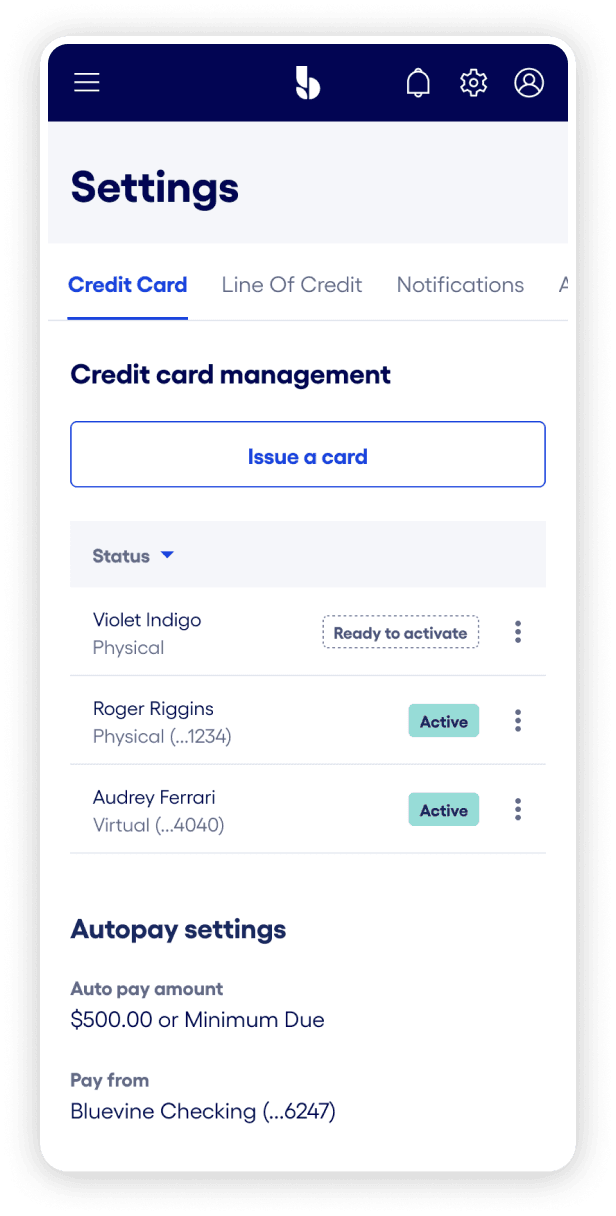 Business Credit Cards for Authorized Users | Bluevine